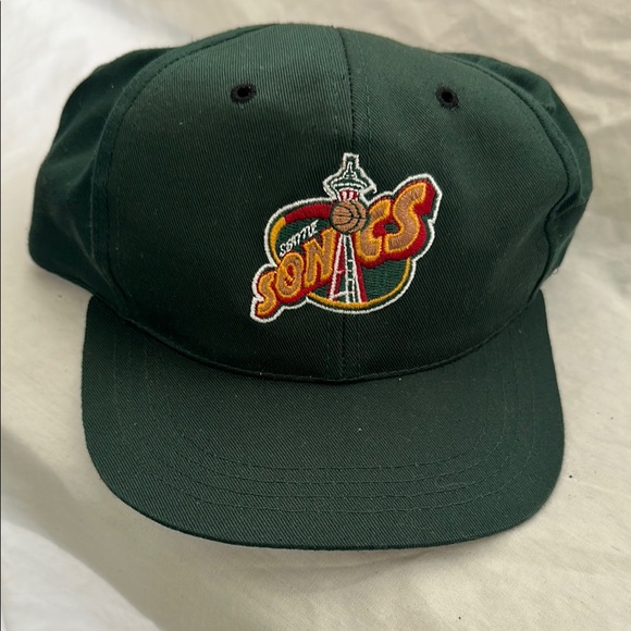 Pearson | Accessories | Seattle Sonics Green Cap Kids Adjustable Back ...